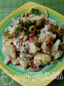 Krompir salata sa ribom