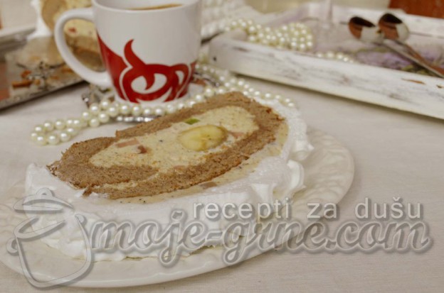 Rolat torta sa bananama - Moje grne