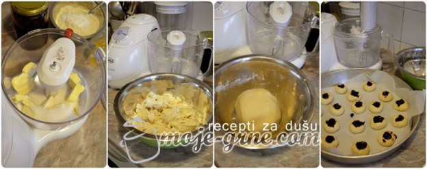 Posni keks sa džemom