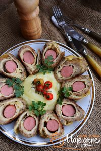 Mesna rolada sa viršlama - Moje grne