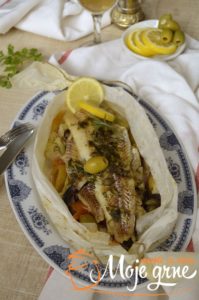 Fileti oslića u papiru za pečenje